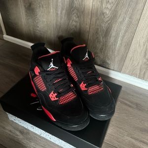 Jordan | Shoes | Air Jordan 4 Retro Gs Size 6 Red Thunder Colorway ...
